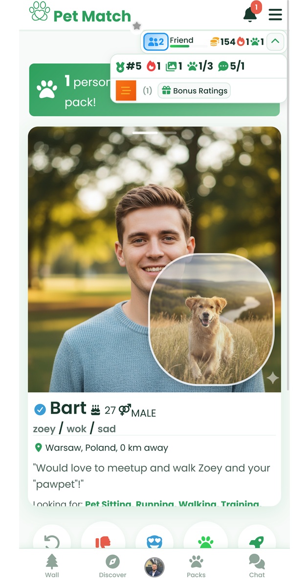 Home - Pet Match Find your perfect pet walking companion